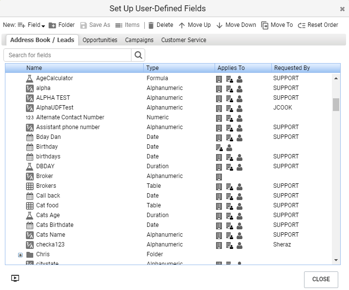 Mandatory Fields – Maximizer