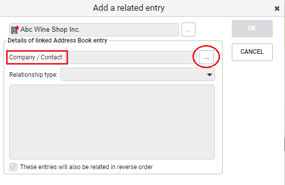 Relate two address book entries – Maximizer