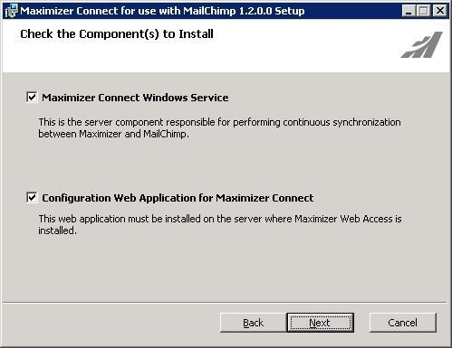 Setting up the Mailchimp integration – Maximizer