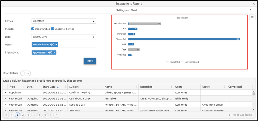 Print a Timeline Report – Maximizer
