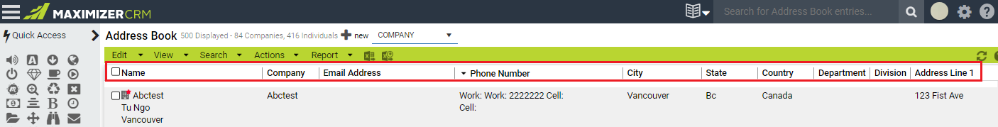 Find Duplicate Address Book Entries – Maximizer
