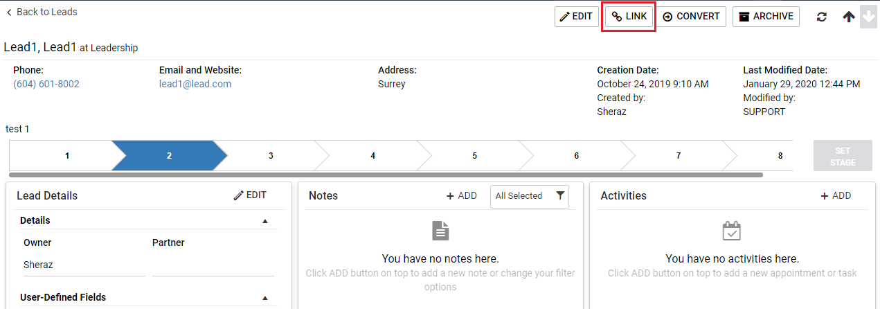 Linking Leads – Maximizer