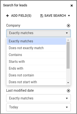 Performing An Advanced Search Of Leads – Maximizer