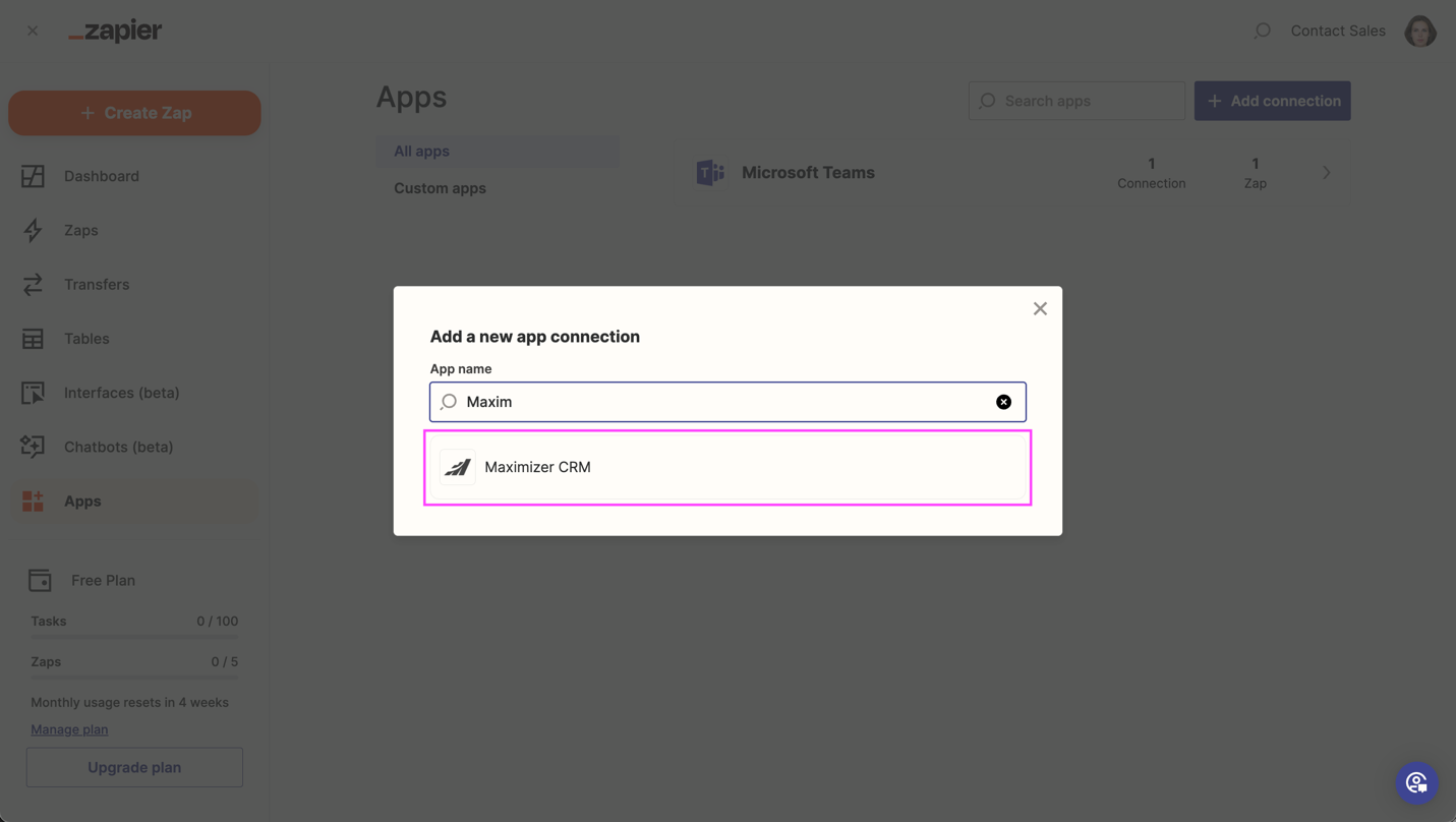 Setting Up Zapier For Maximizer Cloud – Maximizer