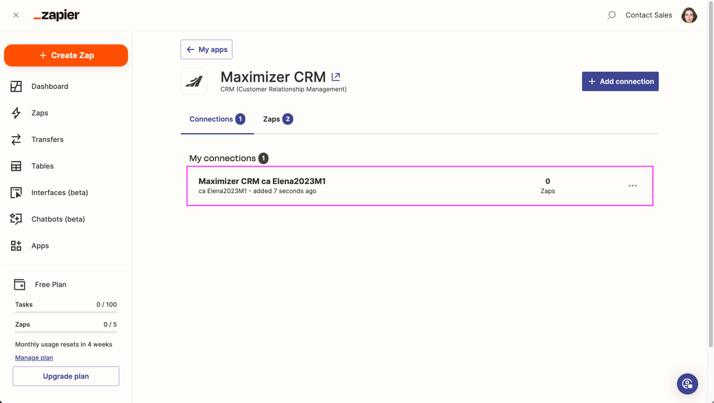 Setting Up Zapier For Maximizer Cloud – Maximizer