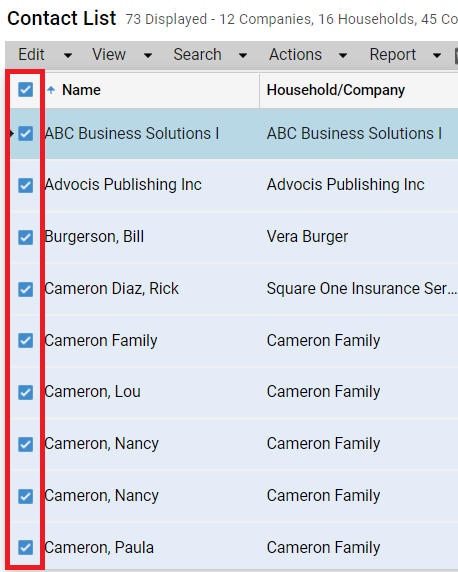 Search and Find Duplicate Entries in Contact List – Maximizer