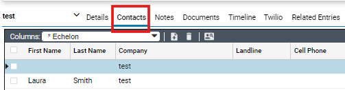 View contacts associated with entries – Maximizer