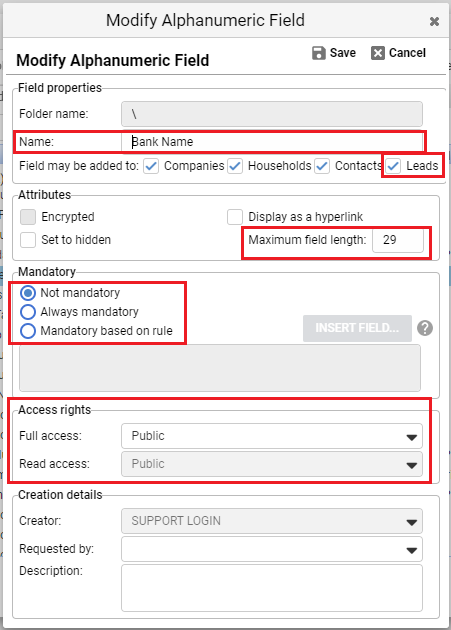 Create a User-Defined Field for the Leads Module – Maximizer