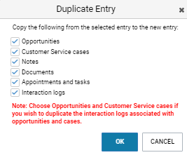 Duplicate an address book entry – Maximizer