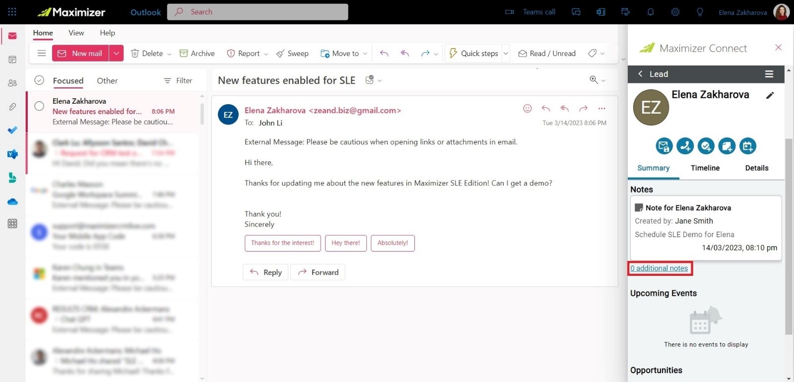 Microsoft Outlook Integration - Getting Started Guide (Maximizer CRM ...