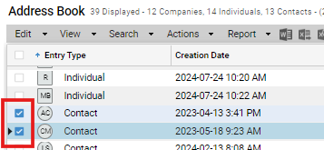 Relate two address book entries – Maximizer