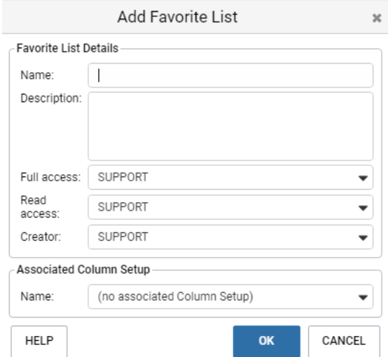 Create a favorite list – Maximizer