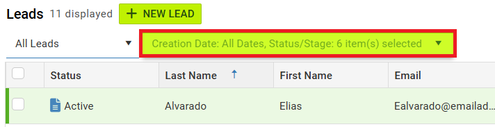 Leads Module – Maximizer