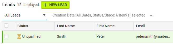 Creating A Lead In The Leads Module – Maximizer