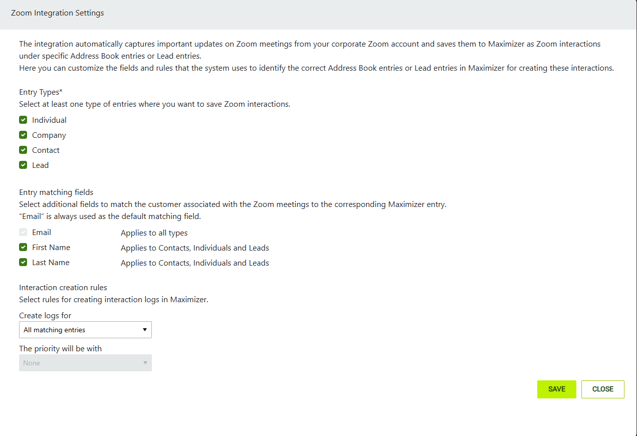 Zoom Integration – Installation Guide – Maximizer