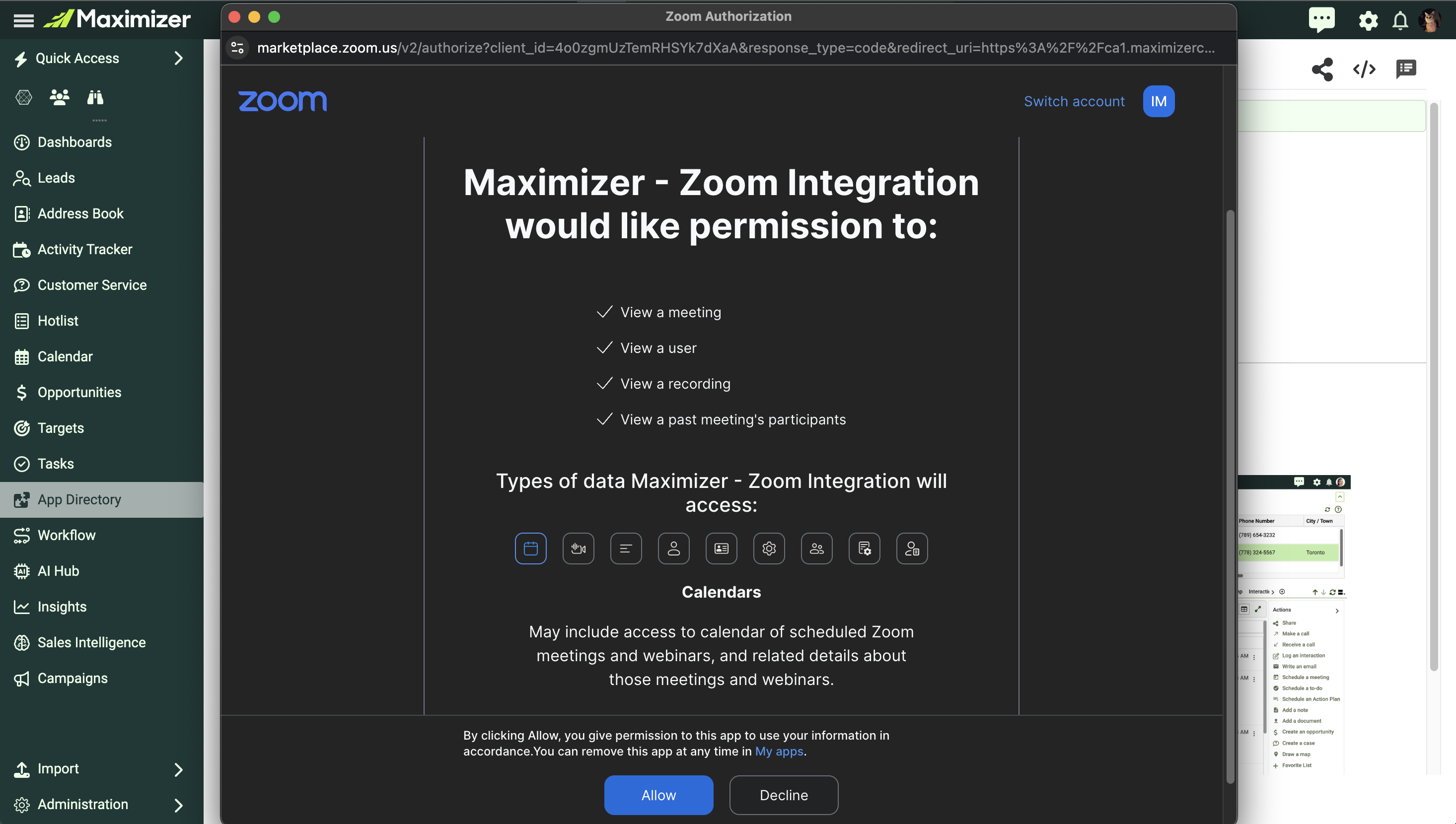 Zoom Integration – Installation Guide – Maximizer